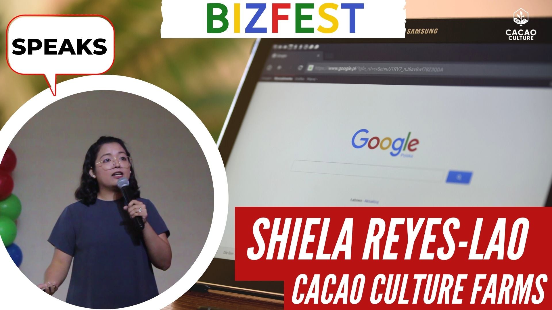 Shiela Speaks at Google Bizfest – Cacao Culture