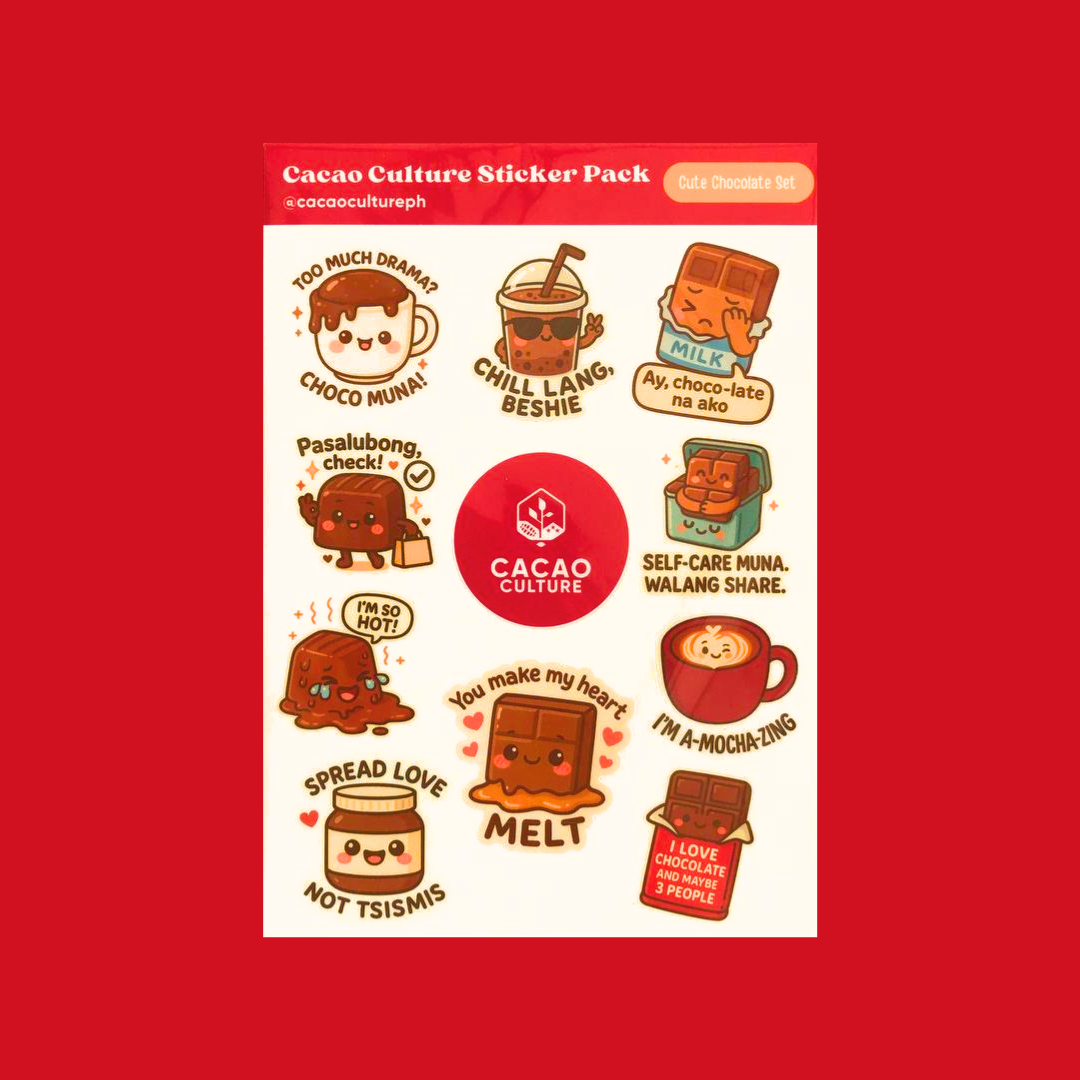 Cacao Culture| Stickers - Set 1&2, Cute Chocolate Set, Travel Set