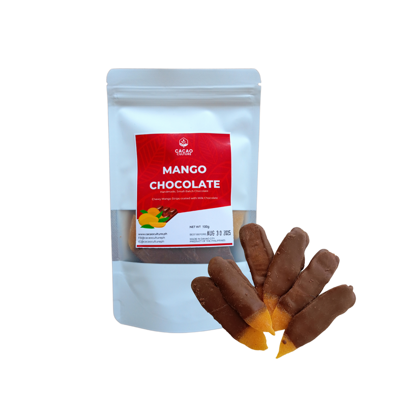 Cacao Culture - Milk Chocolate Covered Mango Strips 100G